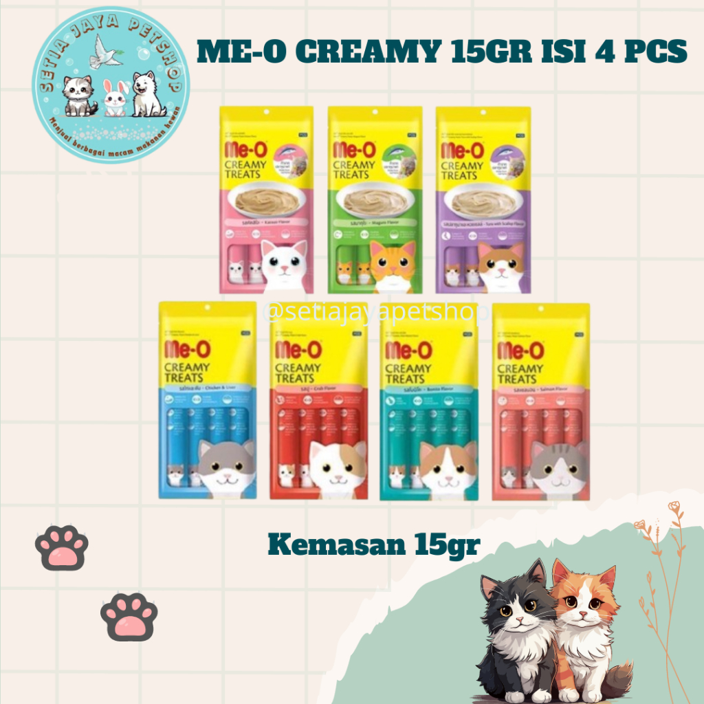 Jual Snack Kucing - Meo Creamy Treats All Varian | Shopee Indonesia
