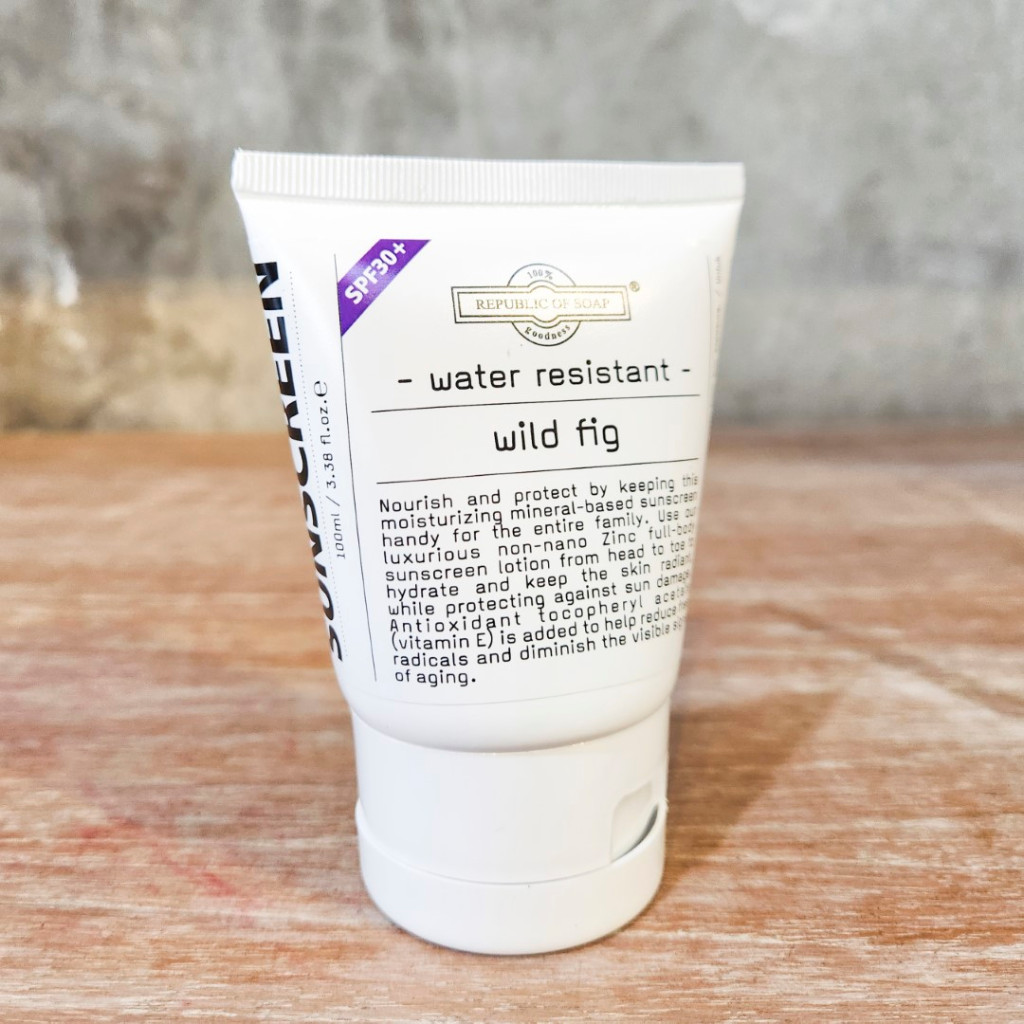 Jual SUNSCREEN Lotion - Water Resistant Sunblock SPF 30+ - WILD FIG ...