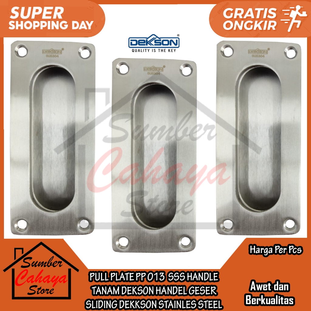 Jual PULL PLATE PP 013 SSS TARIKAN HANDLE TANAM DEKSON HANDEL PINTU ...