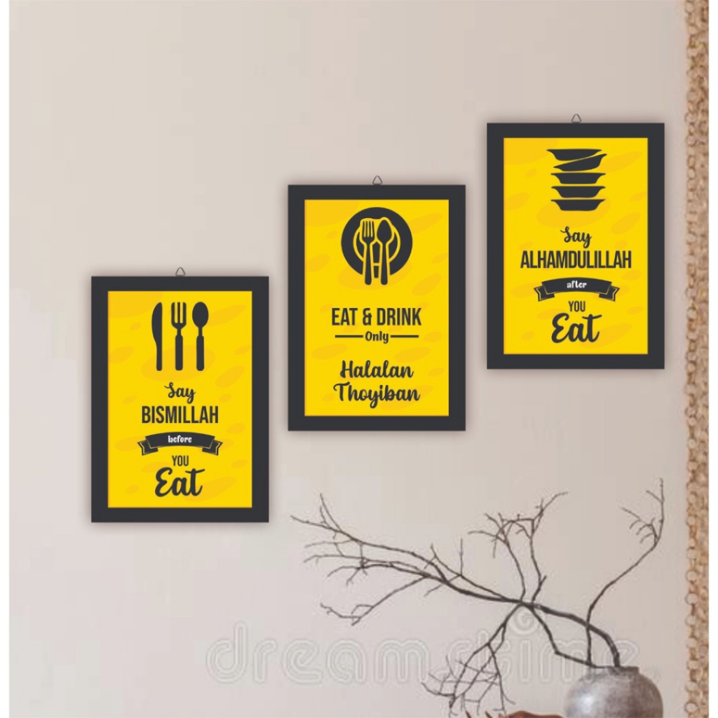 Jual Kreasikayukuu Hiasan Dinding Quotes Kekinian Model Minimalis Frame ...
