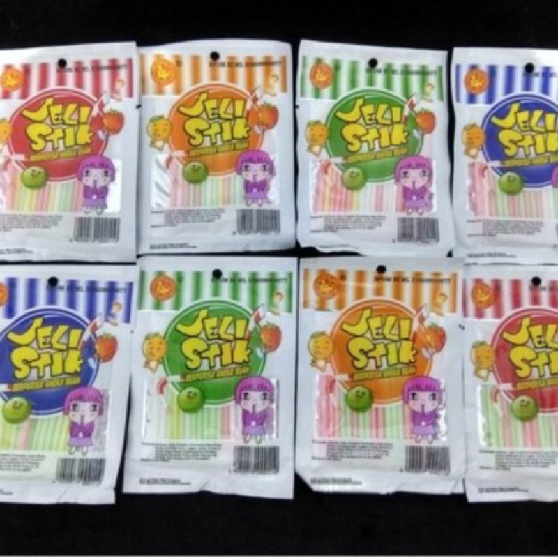 Jual permen jeli stik aneka rasa buah / jelly stick / permen sedotan ...