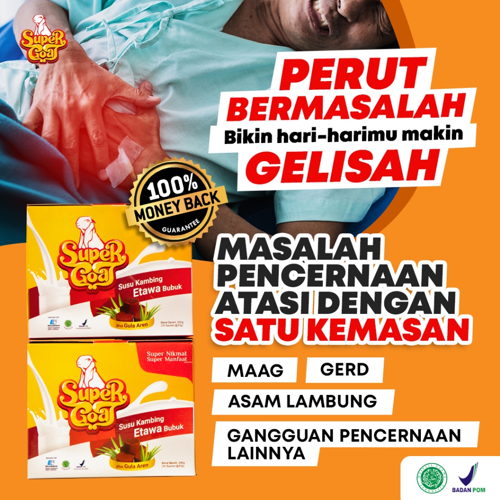 Jual SUPERGOAT Susu Kambing Etawa Super Goat Bubuk Gula Aren 10 Sachet ...