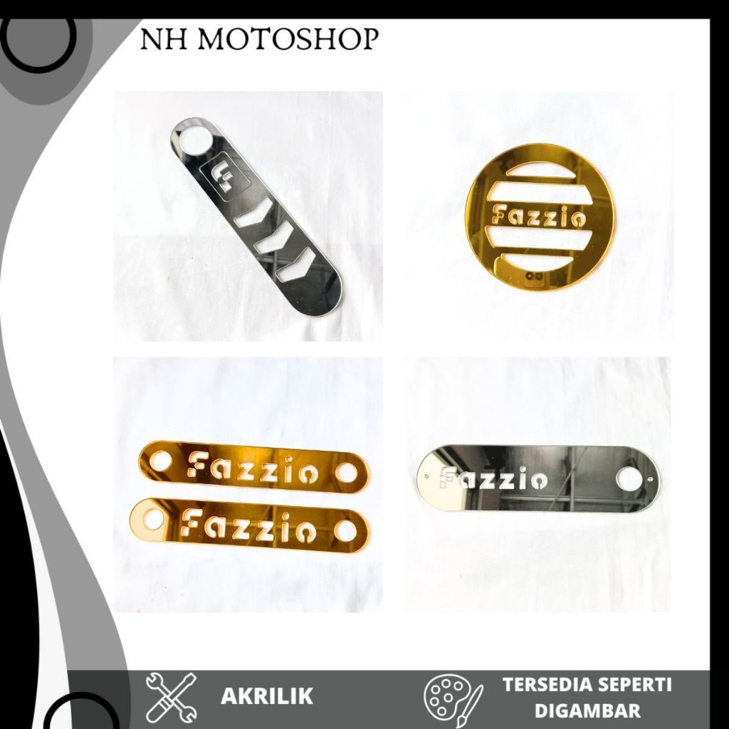 Jual GARNISH FAZZIO COVER SIDEPANEL FAZZIO COVER KNALPOT COVER SIGN CVT ...