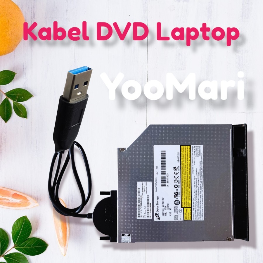 Jual Kabel Eksternal USB To SATA 13Pin(7+6) Laptop DVD CD ROM Adapter | Shopee Indonesia