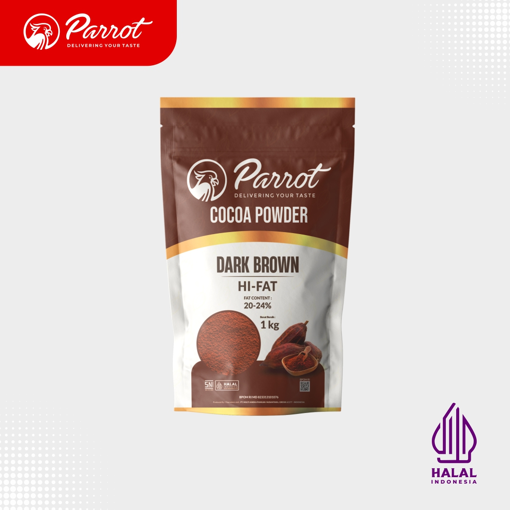 Jual PARROT HI-FAT COCOA POWDER Cokelat Bubuk Parrot Hi-Fat | Shopee ...