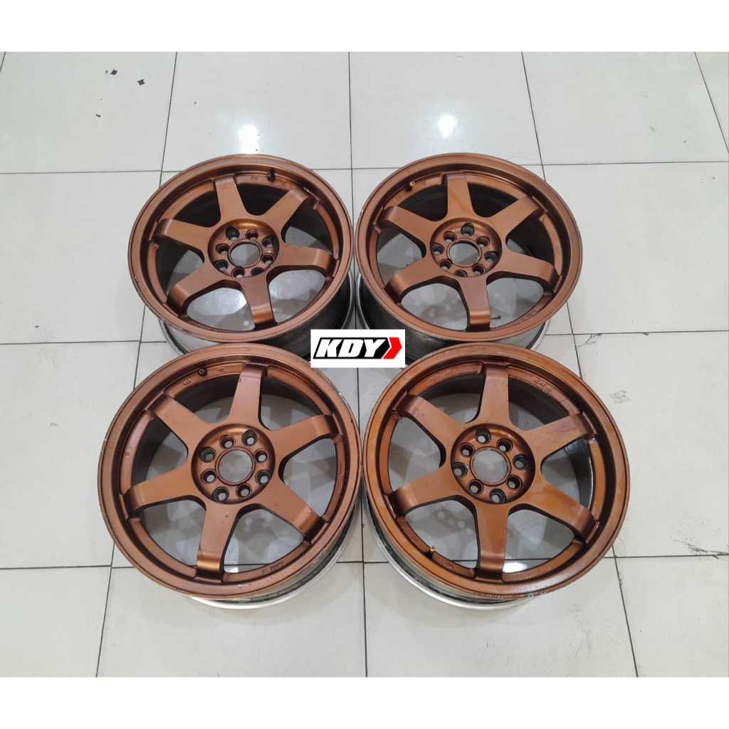 Jual Velg racing TE37 R17 BRONZE seken buat mobil Brio, Avanza, Xenia, Livina, Yaris, Jazz ...