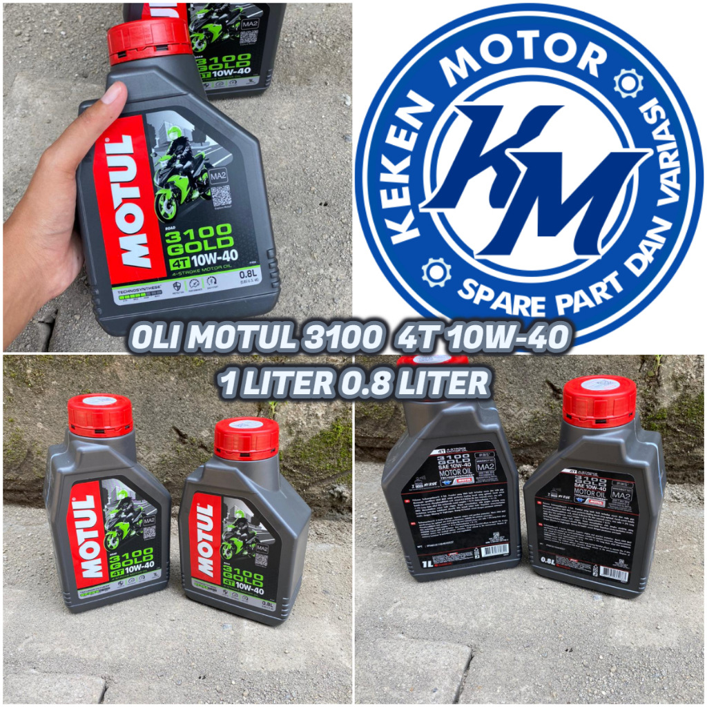 Jual OLI MOTUL 4T 3100 10W-40 MA2 1 LITER / 0.8LITER || OLI MOTUL 4 TAK MOTUL 3100 10W-40 ...