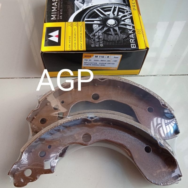 Jual Brake Shoe Kampas Sepatu Rem Belakang Suzuki Ertiga Merk Mimasaka ...