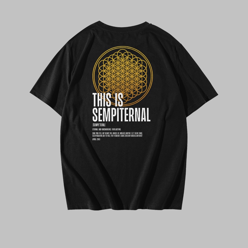 Jual T-Shirt Kaos Band BMTH "SEMPITERNAL" Available Colour Black size M ...