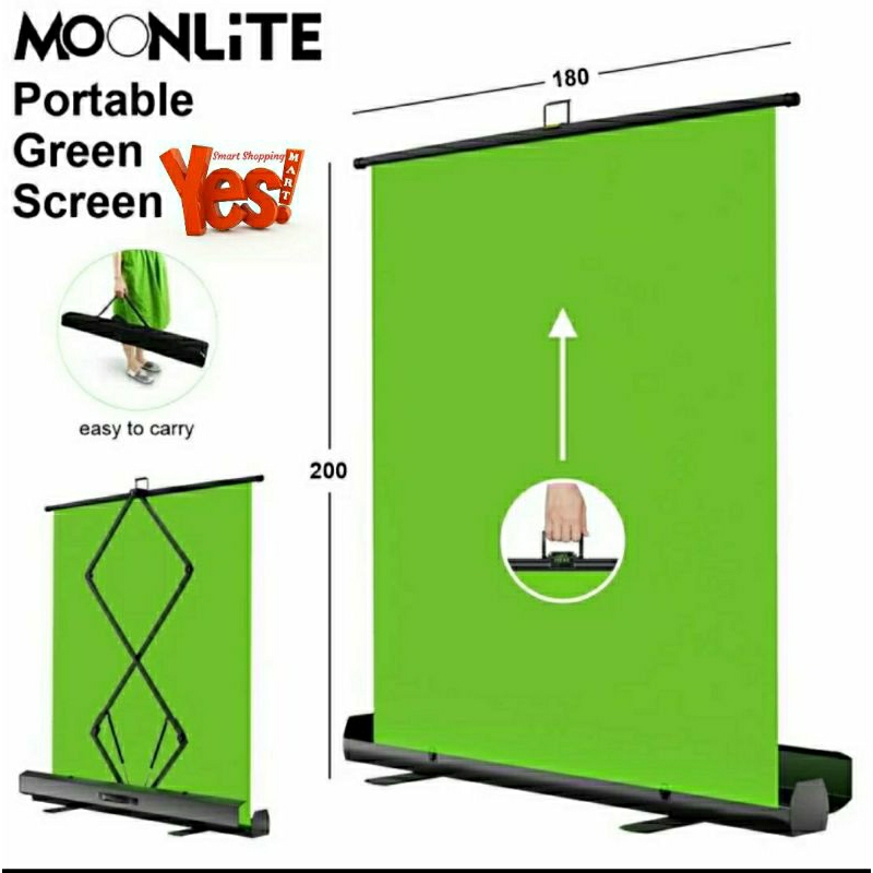 Jual Moonlite Portable Green Screen Background Layar Hijau | Shopee ...