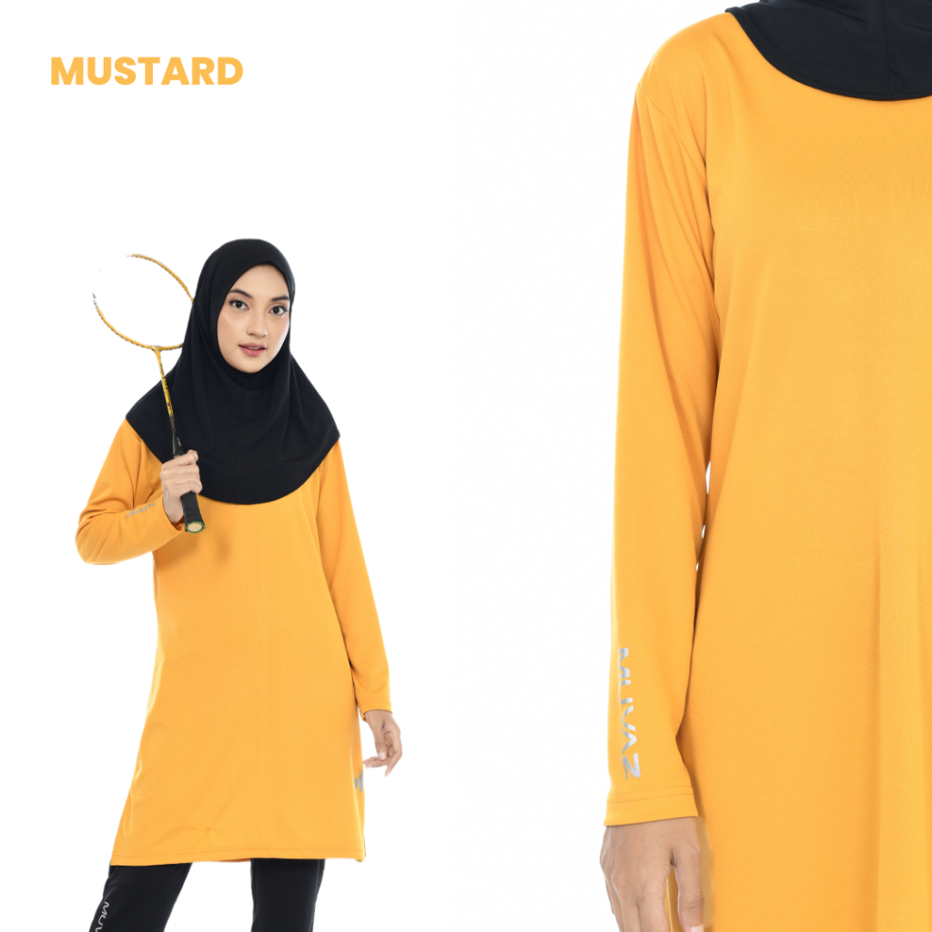 Jual Muvaz Kirana Jersey- Kaos Olahraga Muslimah Tunik | Shopee Indonesia