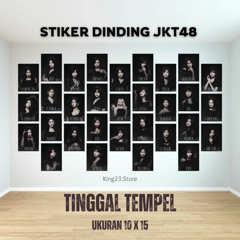 Jual Stiker Dinding Jkt48, Ukuran A6 A5, Edisi Black Bride Tinggal ...