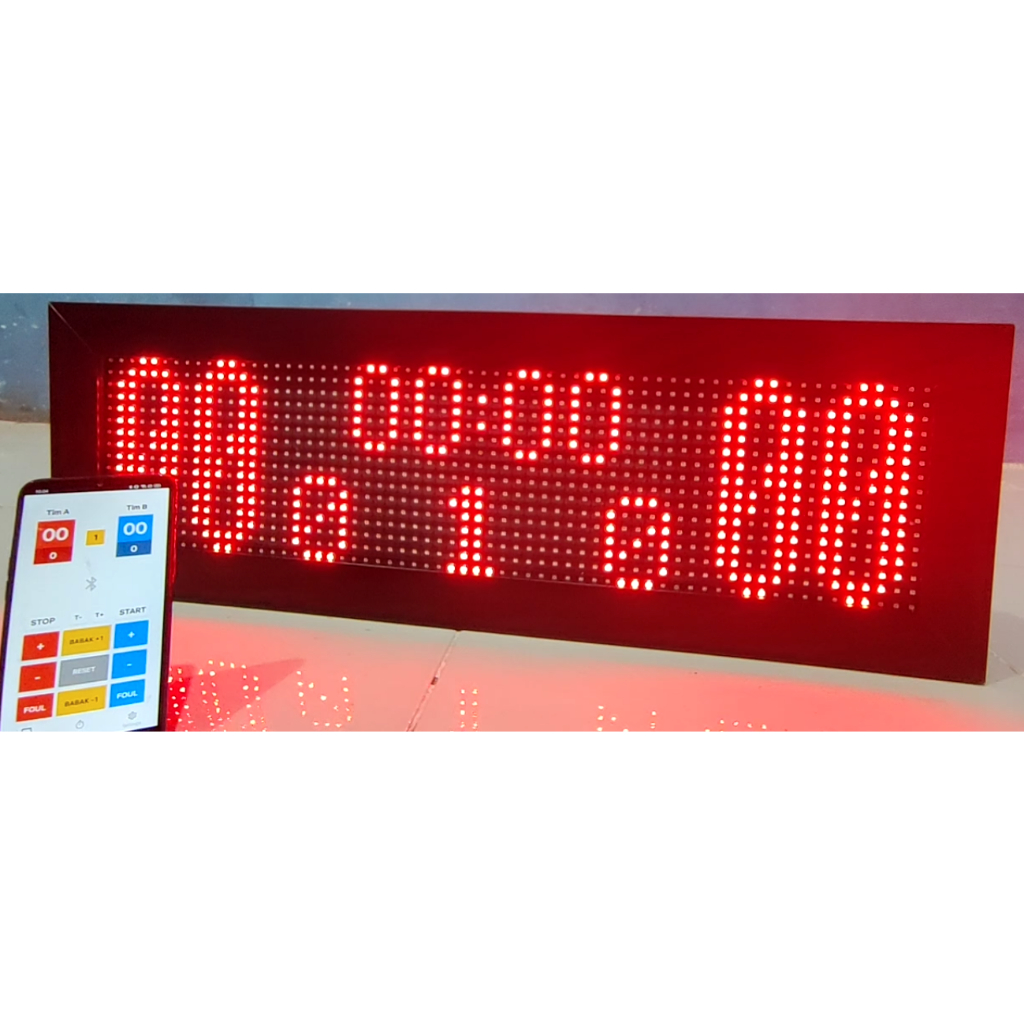 Jual Papan Skor / ScoreBoard Digital Setting via Bluetooth HP Android ...