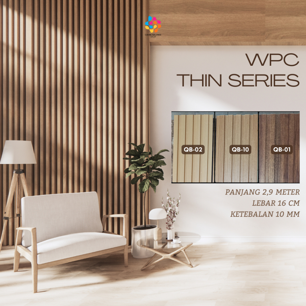 Jual Wood Panel WPC Ukuran 2,9 Meter Grade A+ BIB Thin Series Cokelat | Wall Panel PVC ...