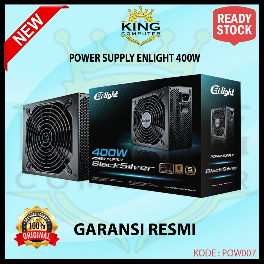 Jual POWER SUPPLY ENLIGHT 400WATT 80+ BRONZE | Shopee Indonesia