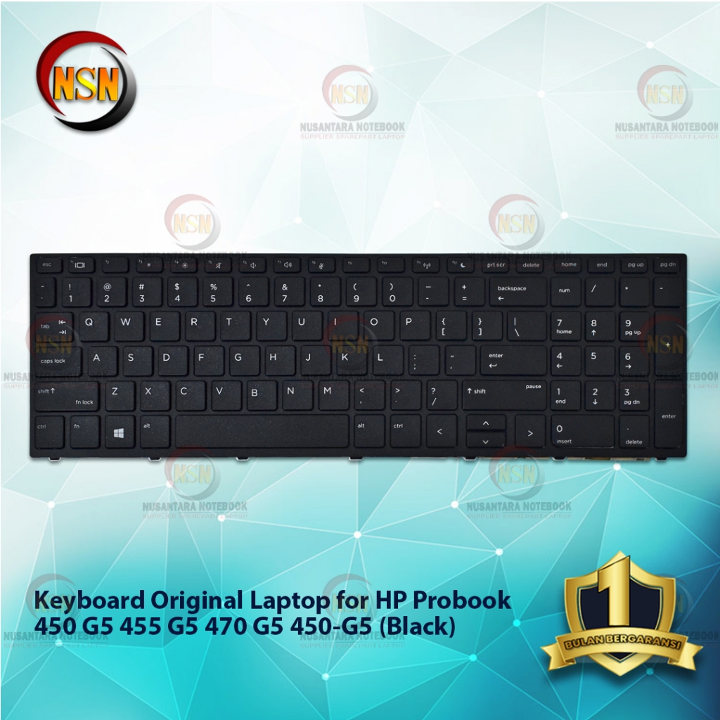 Jual Keyboard Original Laptop HP Probook 450 G5 455 G5 470 G5 (Black ...