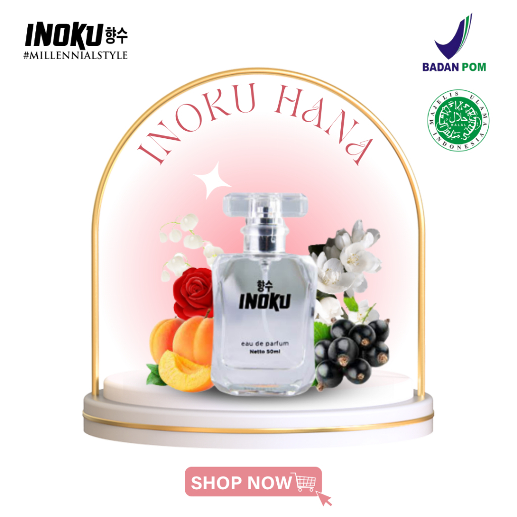 Jual [FREE BODYMIST 50ML] INOKU Hana Parfum Wanita 50ml Parfum Original ...