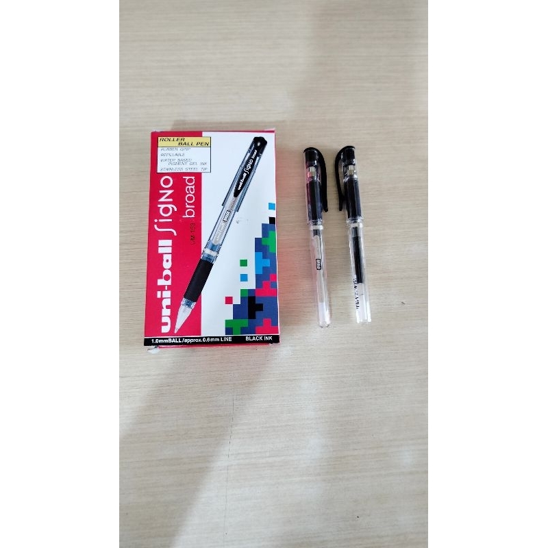 Jual (Lusin) Pena / Pulpen Signo Uni Ball UM-153 Hitam | Shopee Indonesia