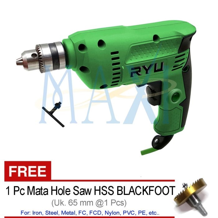 Jual Mesin Bor Tangan 10 mm - Tekiro Ryu RDR 10-3 RE (PROMO Hole Saw 65 ...