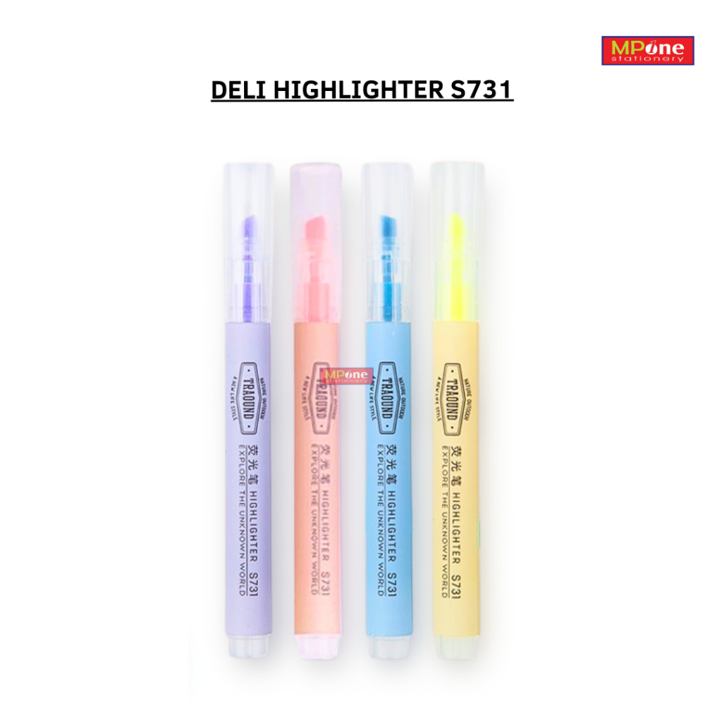 Jual Highlighter Deli S731 varian warna / Stabilo Pen Warna Deli (1PCS ...