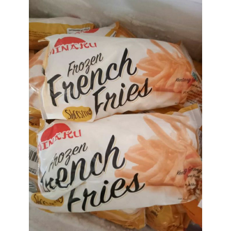 Jual kentang minaku French fries 500gr/minaku kentang Frozen French ...