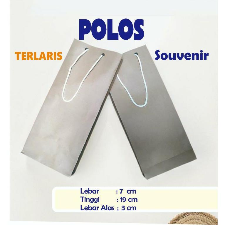 Jual [GROSIR] PAPER BAG SOUVENIR COKLAT POLOS - PAPERBAG SOUVENIR BOTOL ...