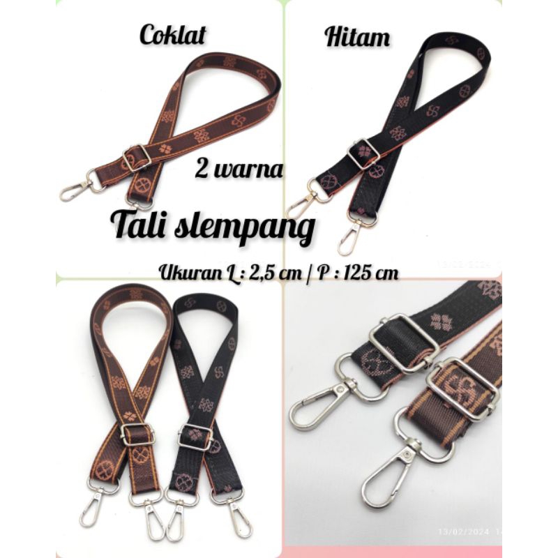 Jual Tali Tas Selempang Webbing tebal motif ACC nikel di jamin kuat ...