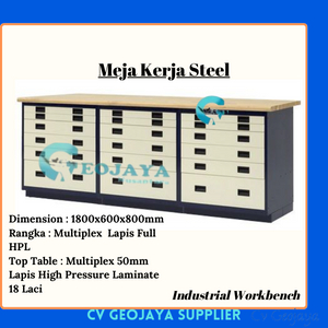 Jual Meja Kerja - Powder Coated Steel Workstation Meja Bengkel Steel ...