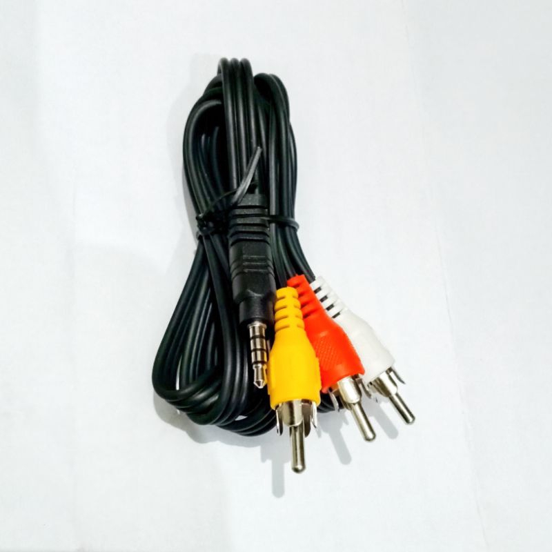 Jual Kabel av rca 3in1, aux rca to jack 3,5mm | Shopee Indonesia