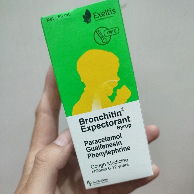 Jual Bronchitin Expectorant sirup 60ml demam batuk berdahak | Shopee ...