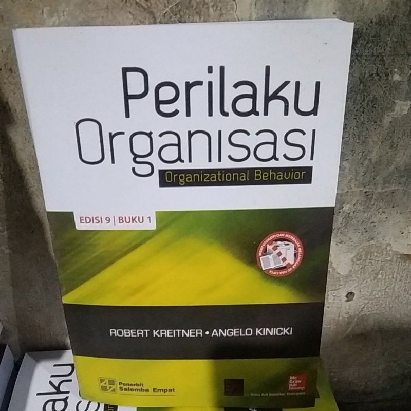 Jual perilaku organisasi organizational behavior edisi 9 buku 1 by ...