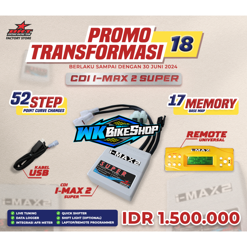 Jual CDI BRT I MAX 2 BEAT / SCOOPY / SPACY KARBU IMAX 2 SUPER / SUPER ...
