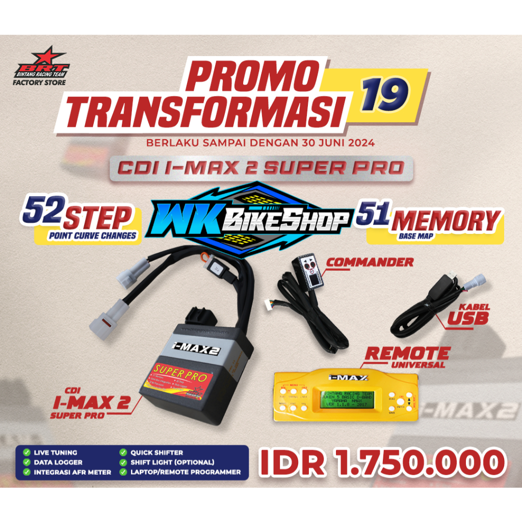 Jual CDI BRT IMAX 2 26 STEP 52 SUPER 52 SUPER PRO JUPITER Z MIO OLD ...