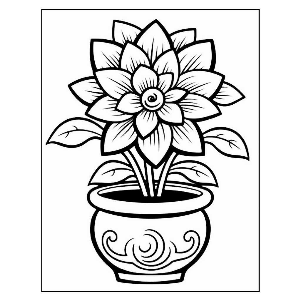 Jual LEMBAR SKETSA MEWARNAI BUNGA / MAINAN EDUKSI MENGASAH KREATIVITAS ...