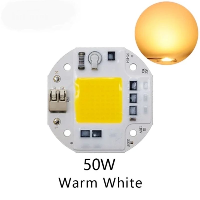 Jual LED HPL 50W 220Volt Suku cadang Lampu sorot LED HPL COB 220V AC ...