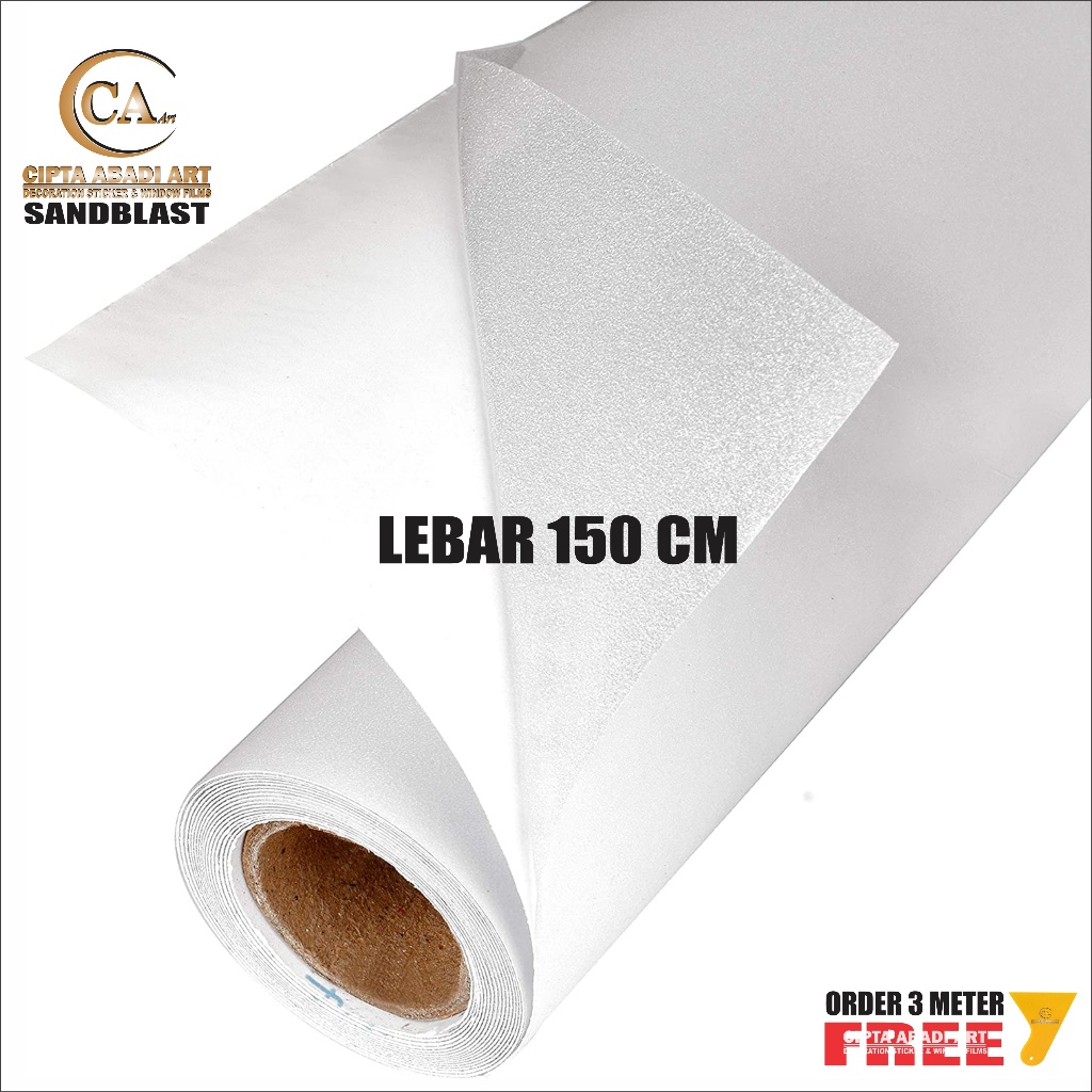 Jual Stiker Kaca Sandblas Sticker Jendela Rumah Sandblast 1 Roll 150 cm ...