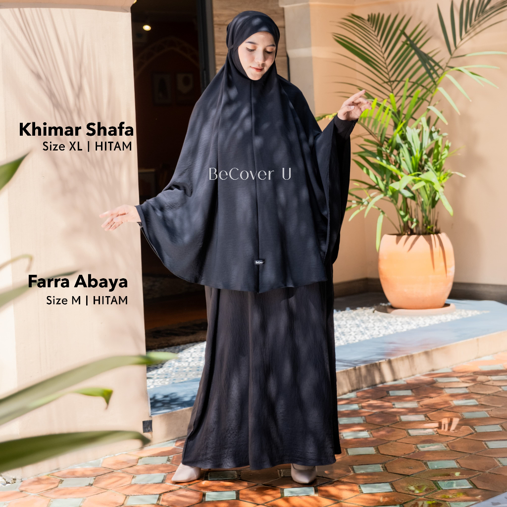 Jual SET Farra Abaya & Khimar Shafa (Abaya set khimar Haji & Umroh) By ...