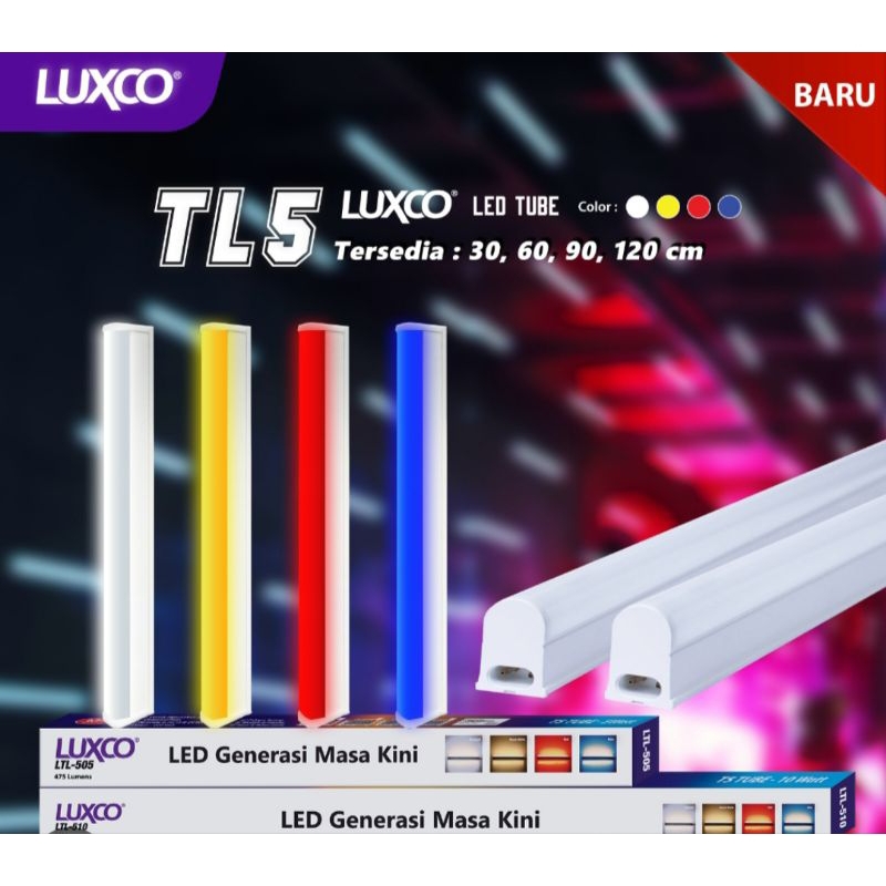 Jual KAP T5 LED 20 WATT LUXCO KUNING, MERAH, PUTIH, BIRU | Shopee Indonesia