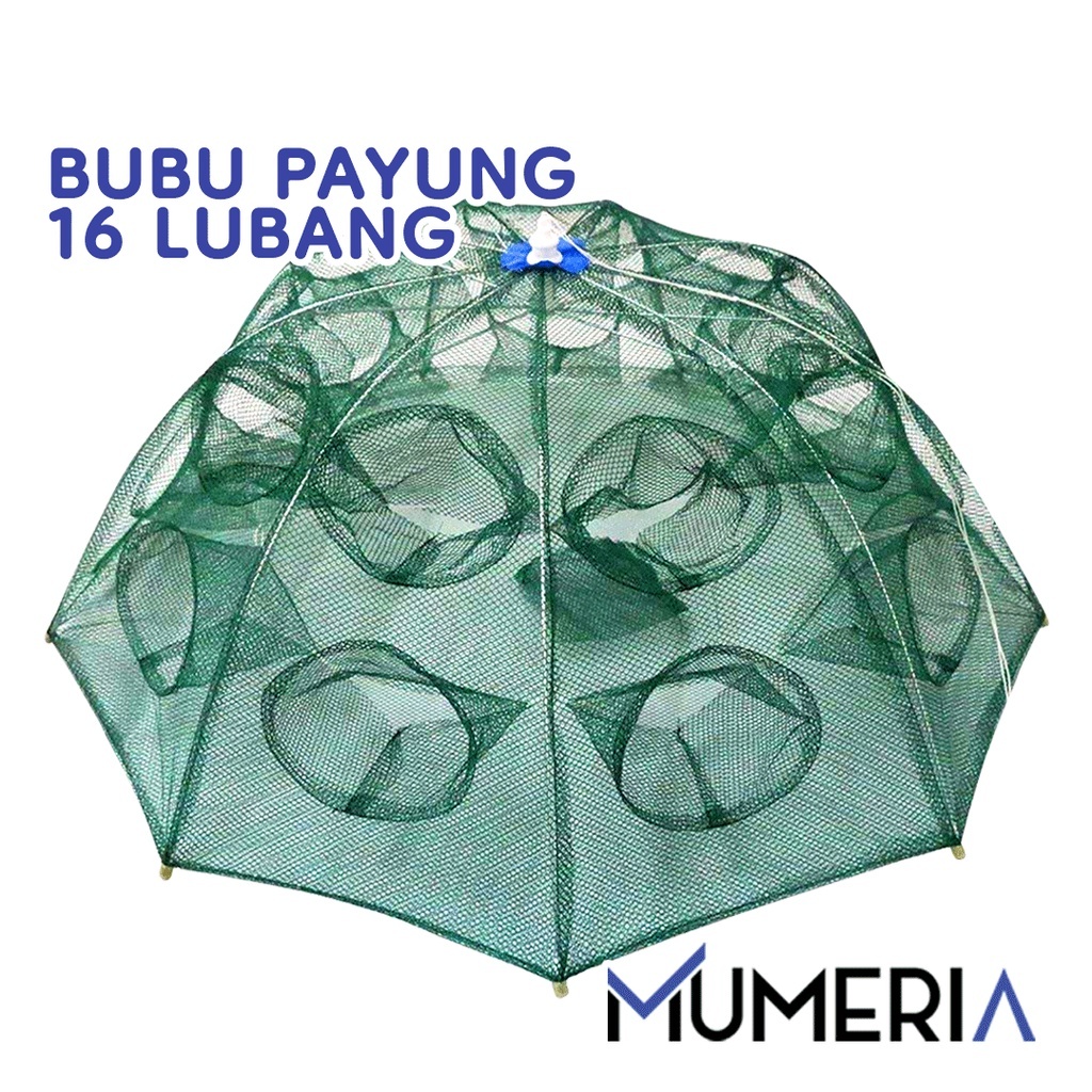 Jual Perangkap Bubu Payung 16 Lubang Alat Jaring Pancing Jala Ikan ...