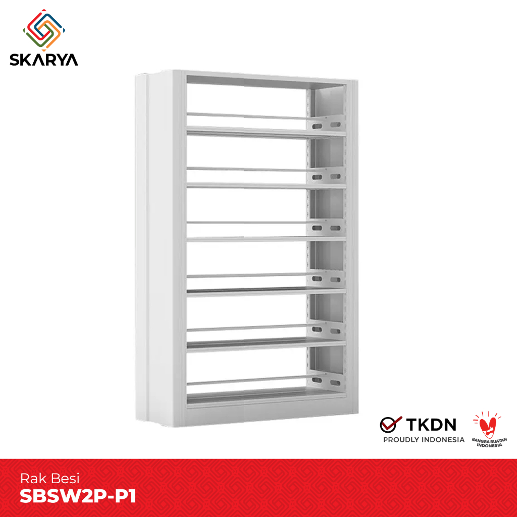 Jual Rak Buku Besi Perpustakaan 2 Muka SBSW2P-P1 (Baru) | Shopee Indonesia