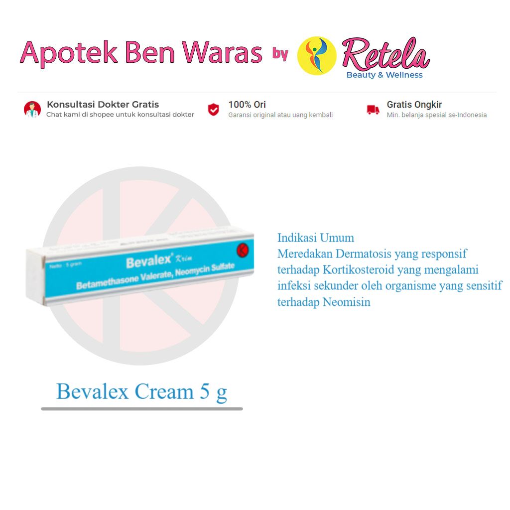 Jual BEVALEX KRIM TUBE 5GR | Shopee Indonesia