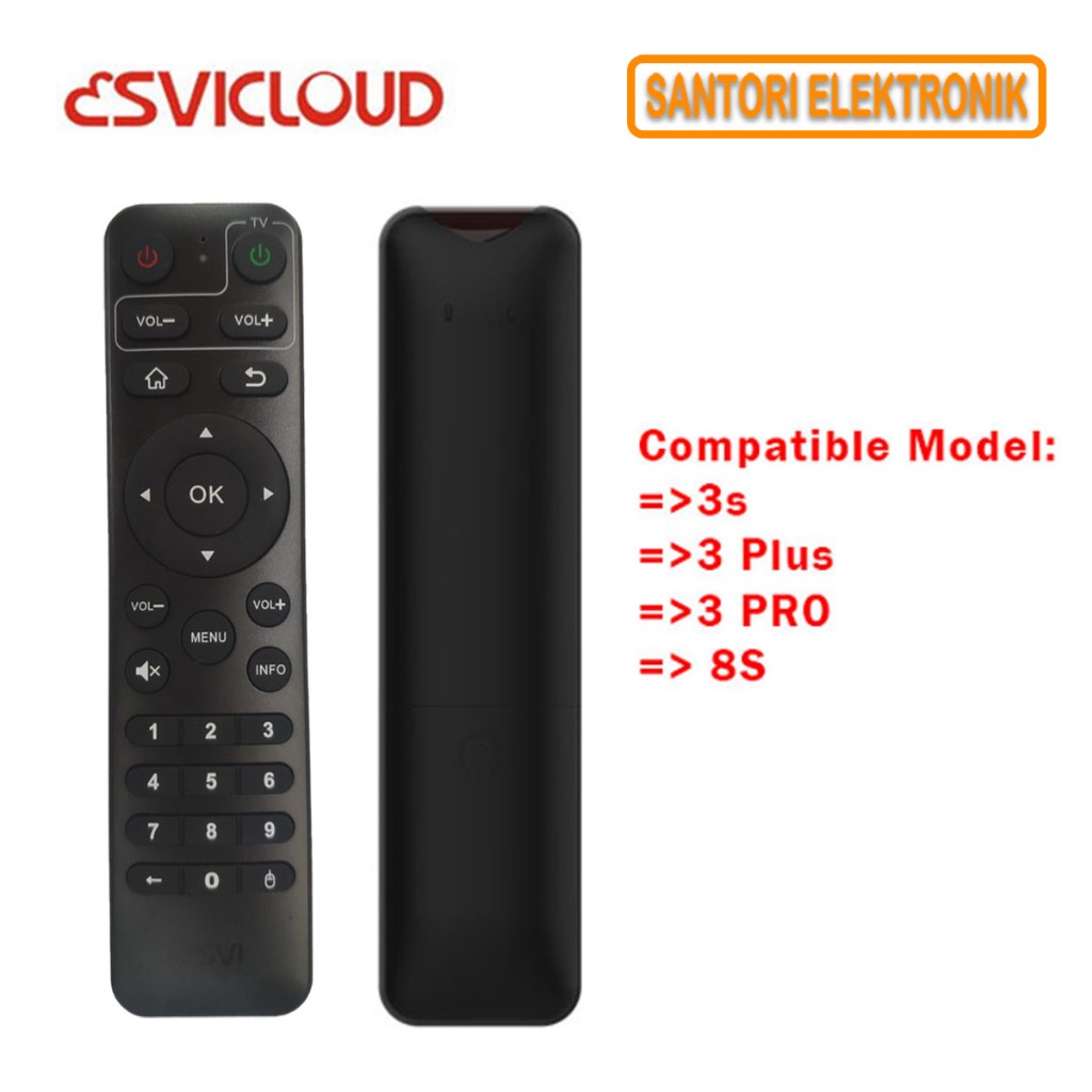 Jual REMOTE CONTROL TV BOX SVICLOUD 3S 3PLUS 3PRO | 8S | Shopee Indonesia