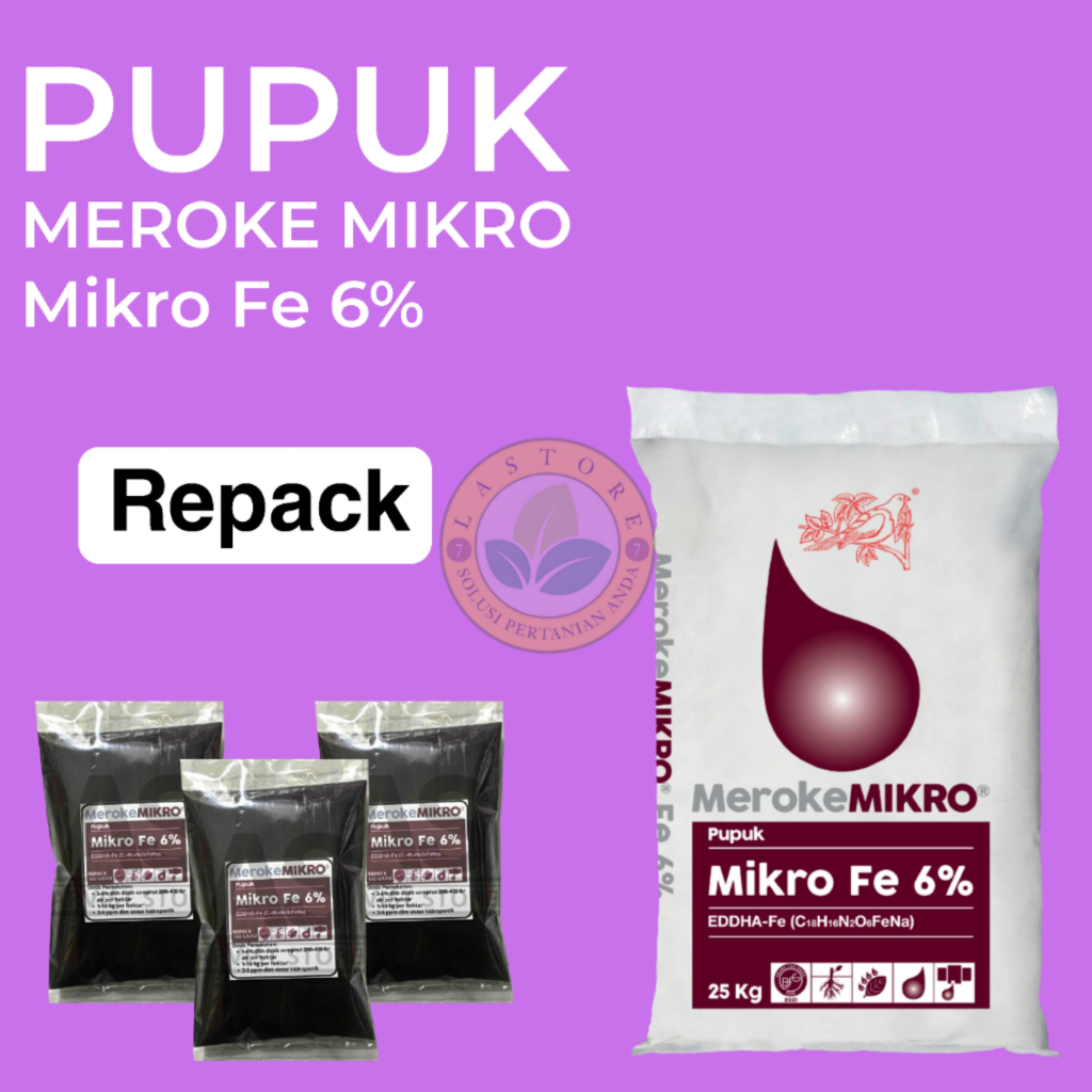Jual Pupuk Meroke MIKRO Fe 6% EDDHA Hidroponik Kemasan Repack | Shopee ...