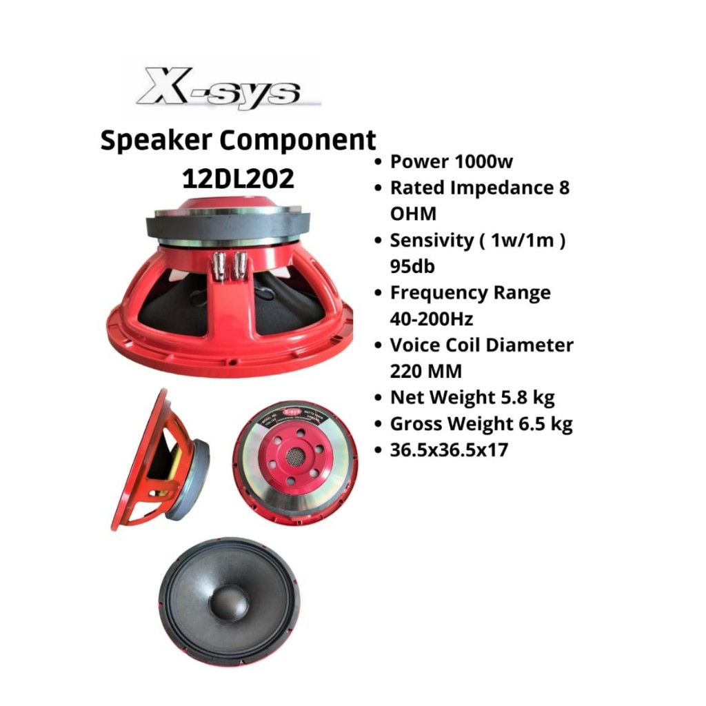 Jual Speaker Komponen XSYS 12 DL202 | Shopee Indonesia