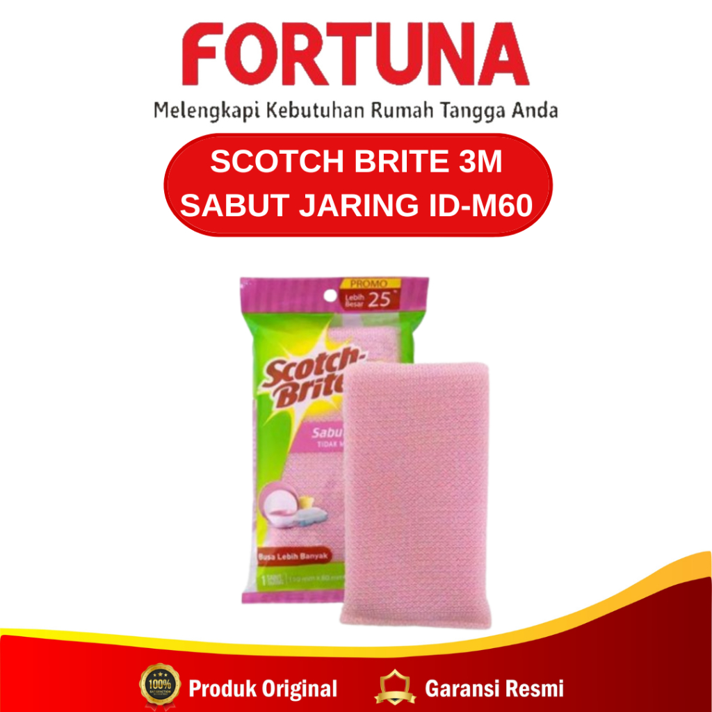 Jual SCOTCH BRITE 3M Sabut Jaring ID-M60 | Shopee Indonesia