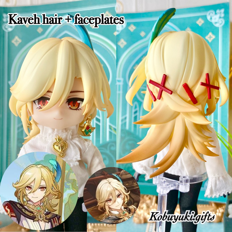 Jual Kaveh Nendoroid Doll Fanmade genshin impact faceplates faceswap ...