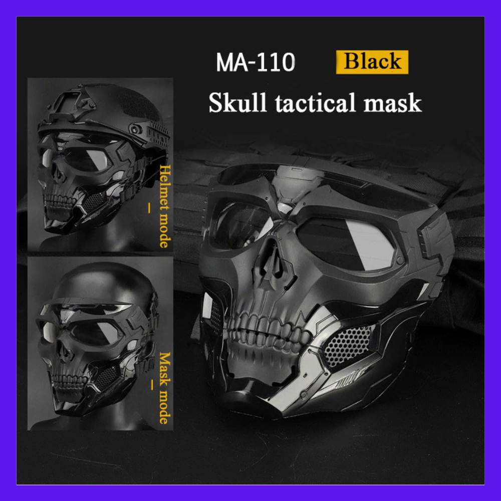 Jual Masker Motor Topeng Airsoft Gun Full Face Tactical Mask PC MASKER ...