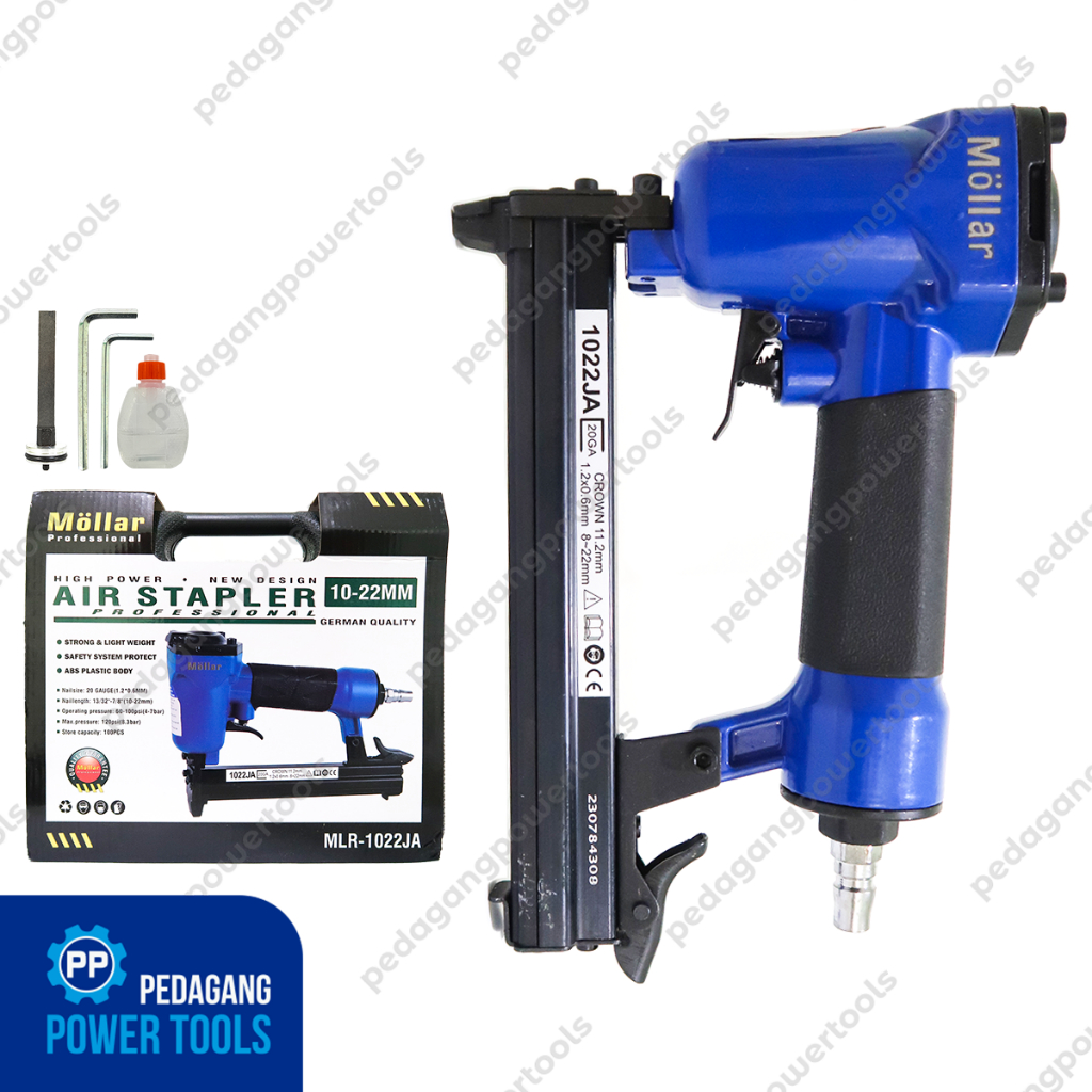 Jual MOLLAR MESIN ALAT STAPLES TEMBAK ANGIN KOMPRESOR AIR STAPLER 1022JA | Shopee Indonesia