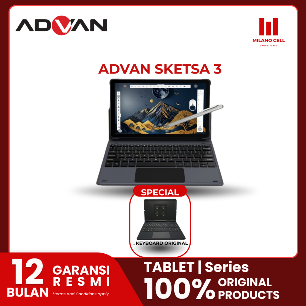 Jual Advan Tab Sketsa 3 6/128GB UNISOC Tiger T606 Garansi Resmi ...