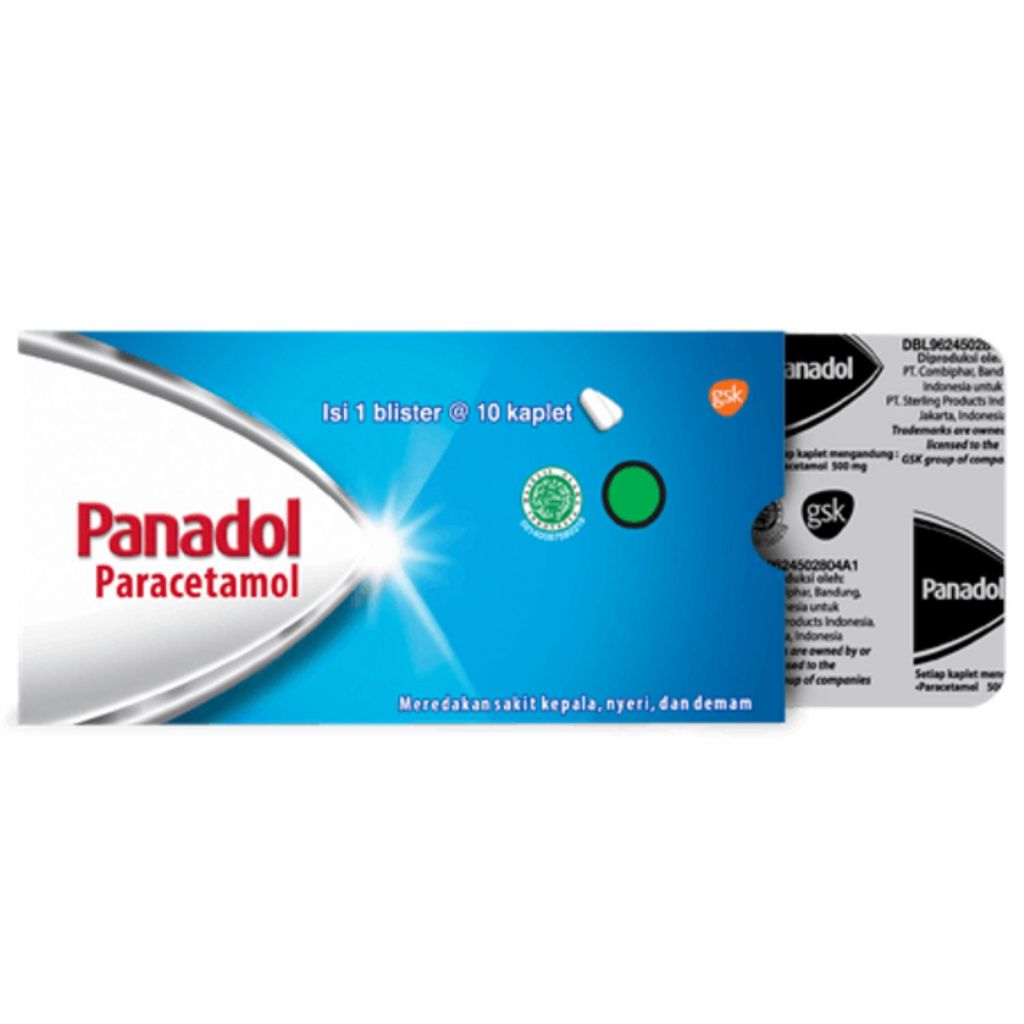 Jual PANADOL Paracetamol 500mg 1 Strip isi 10 Tablet | Shopee Indonesia